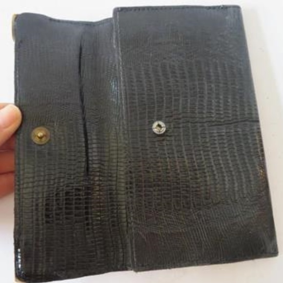 ANN TURK | Bags | Glen Miller For Ann Turk Black Leather Wallet | Poshmark